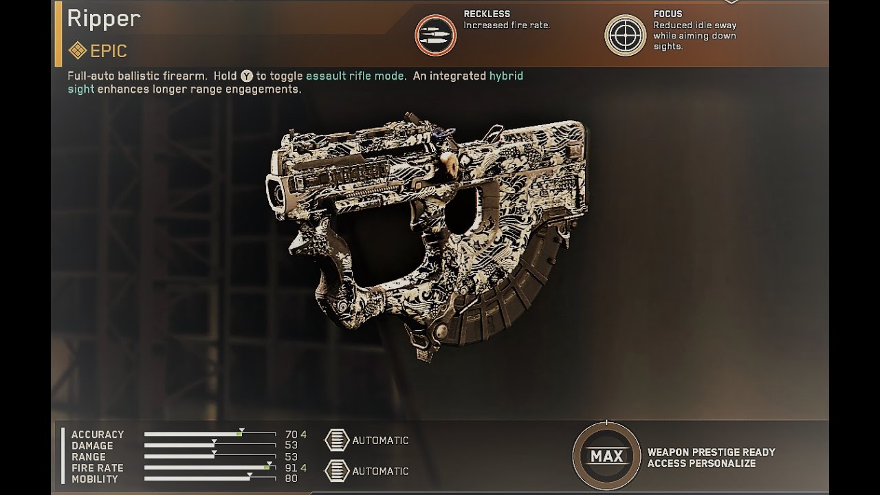 EPIC "RPR Evo - Ripper" VARIANT Infinite Warfare | Full Gun Review ...