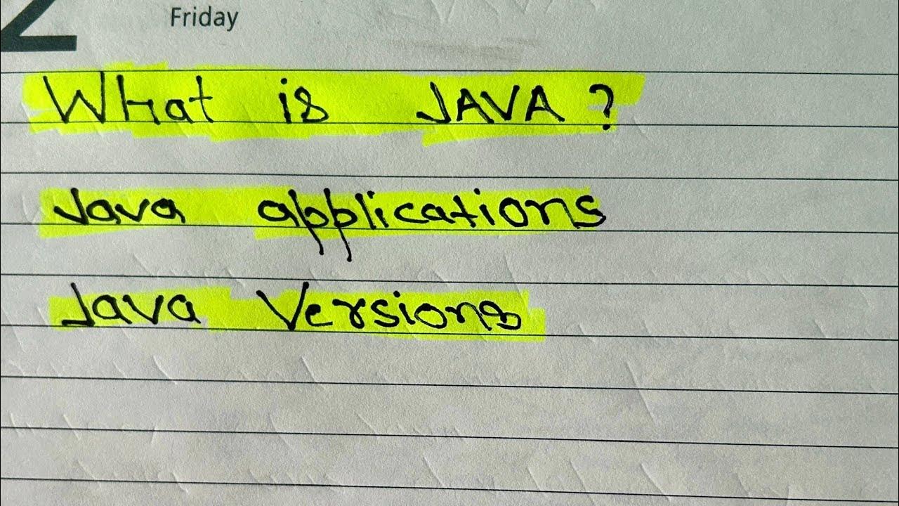 Introduction to Java (Hindi) |History of Java | version of Java | What is Java? - YouTube