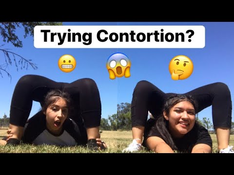 TRYING CONTORTION POSES!!! - YouTube