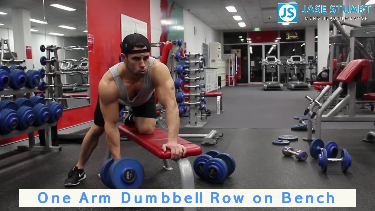 One Arm Dumbbell Row on Bench - YouTube
