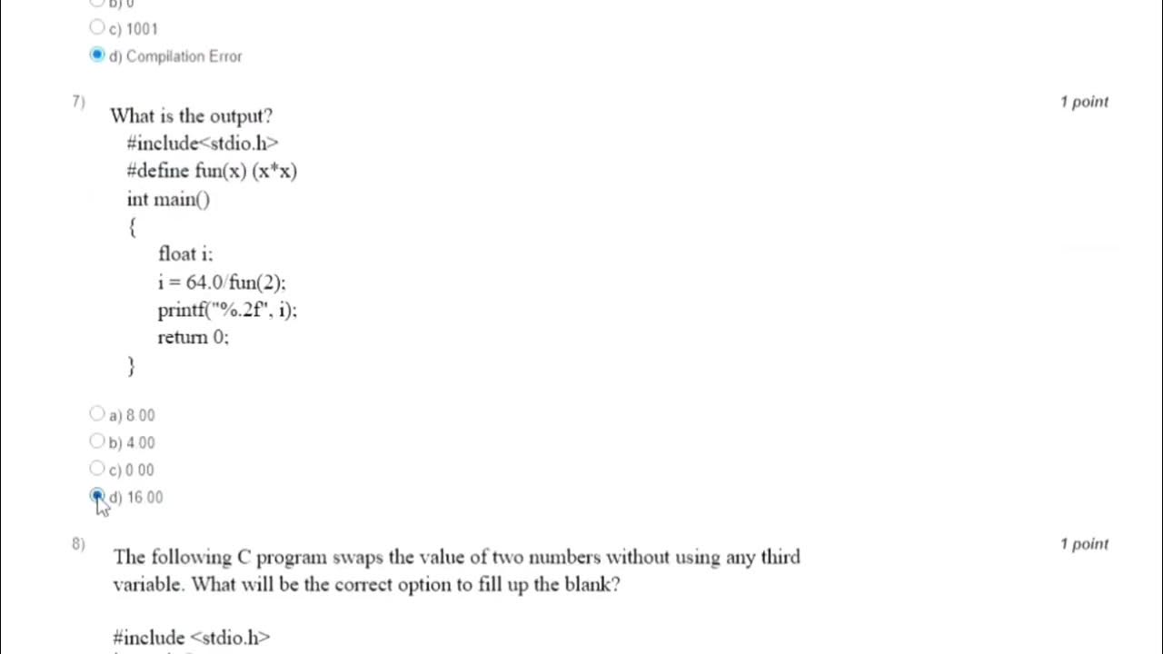 nptel assignment 2 | problem solving through programming in C | answer key 💯 - YouTube