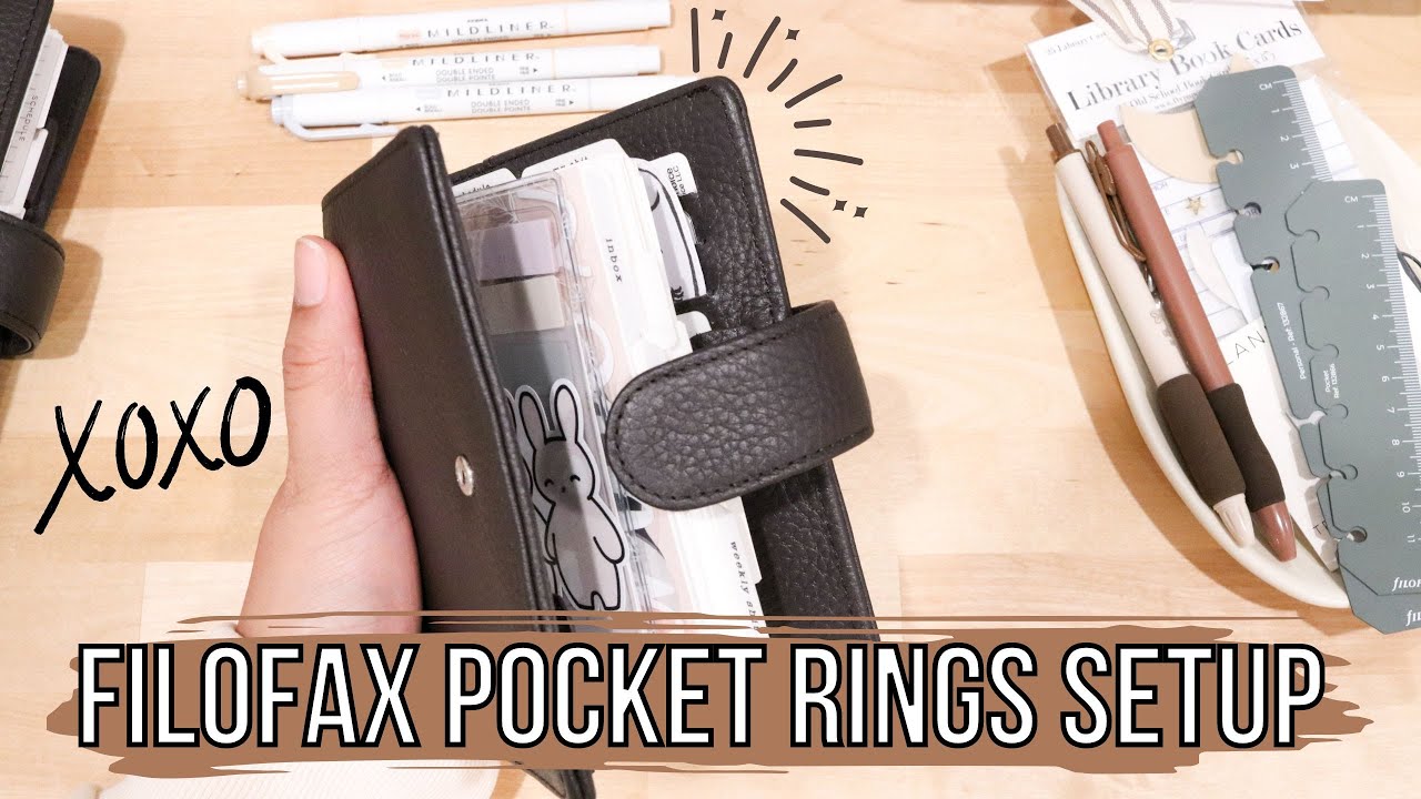 Filofax Pocket Rings Setup | Filofax Norfolk Espresso Planner ...