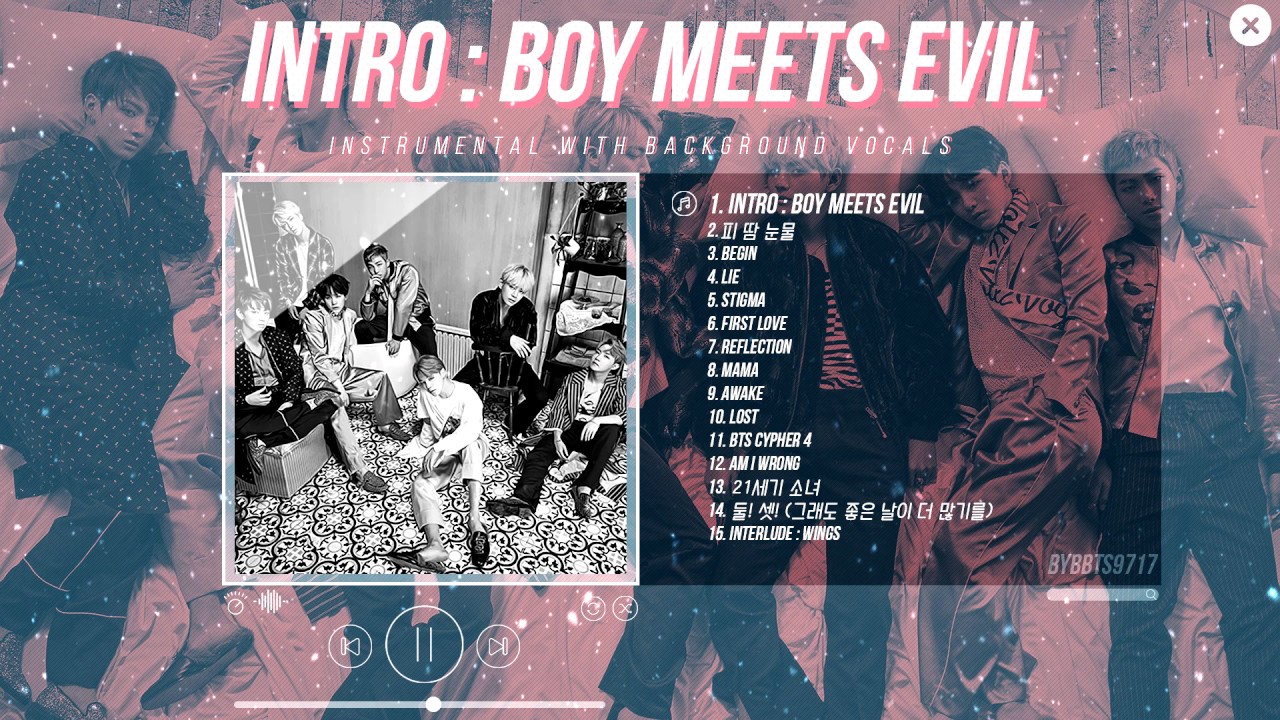 BTS - Intro : Boy Meets Evil [Instrumental w/ BG vocals] - YouTube
