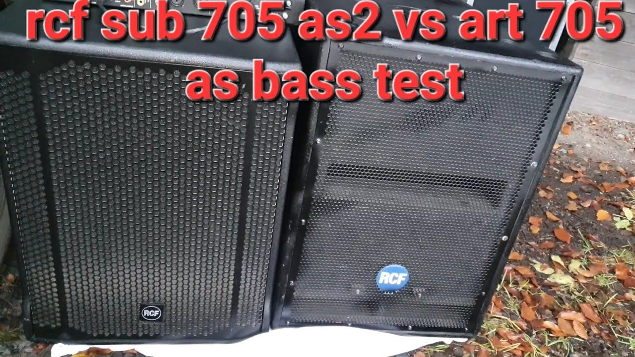 rcf sub 705 as2 vs art 705 as bass test - YouTube