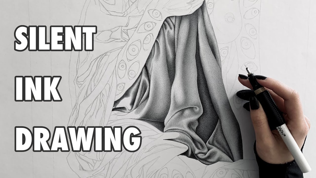 Silent Ink Drawing Session 22 [No Mic/Music] - YouTube