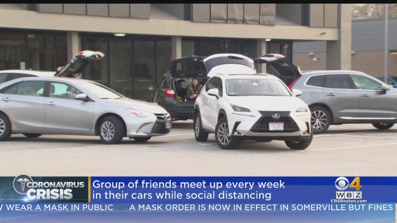 Friends Meet Up In Cars In Boston Parking Lots To Stay Connected During ...