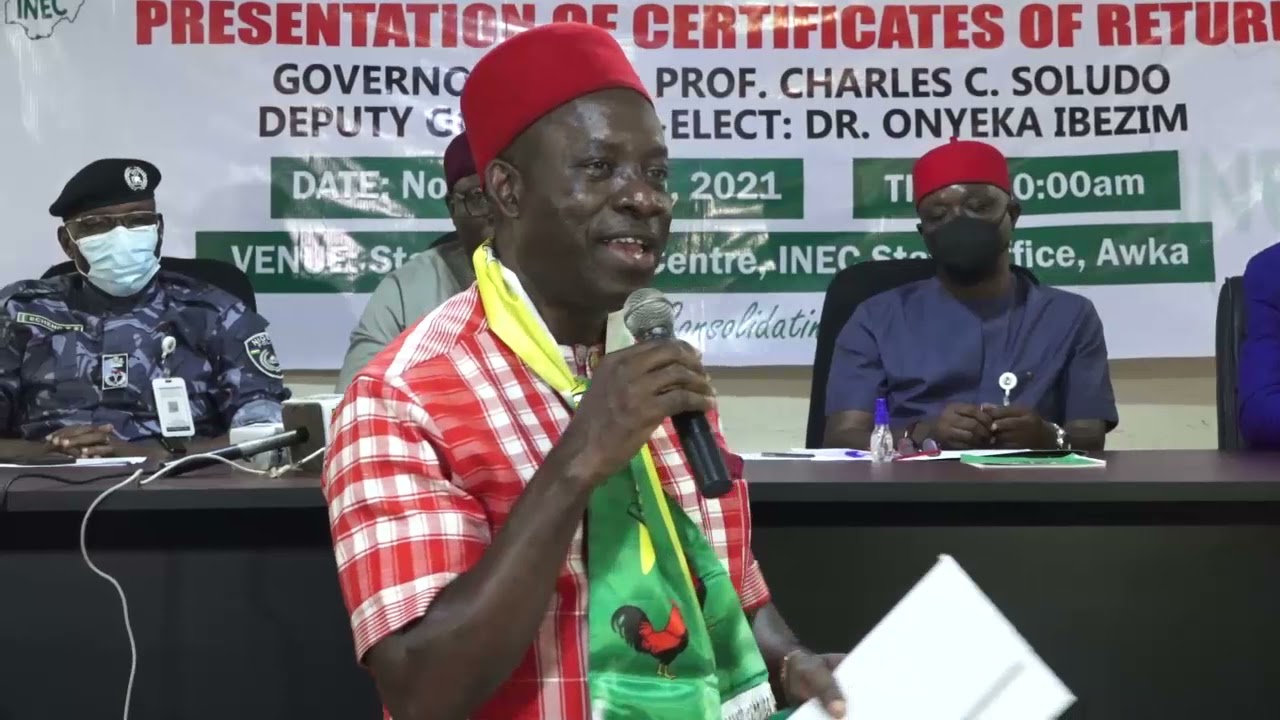 Watch Full Video of Professor Charles Chukwuma Soludo Receives ...