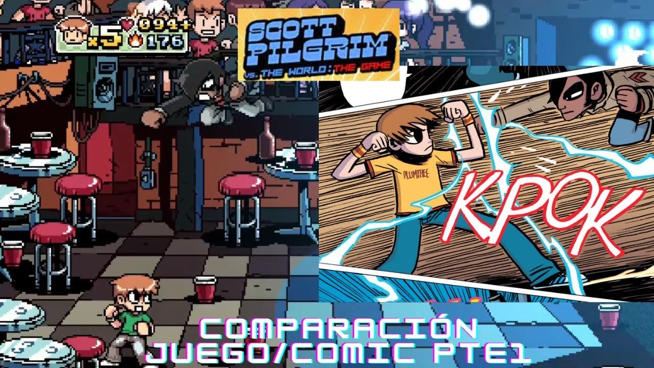Comparación Videojuego/Comic Scott Pilgrim VS The World The Game PT1 ...