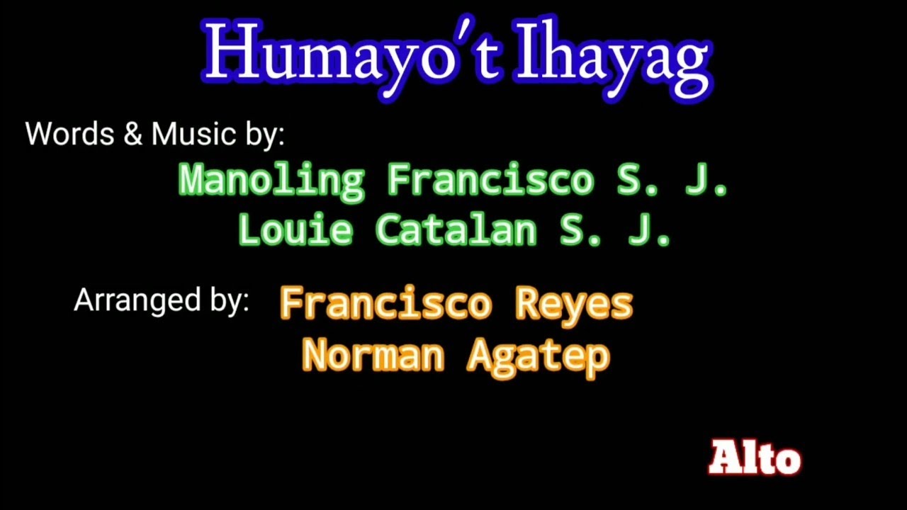 Humayo't ihayag - ALTO | SATB Version - YouTube