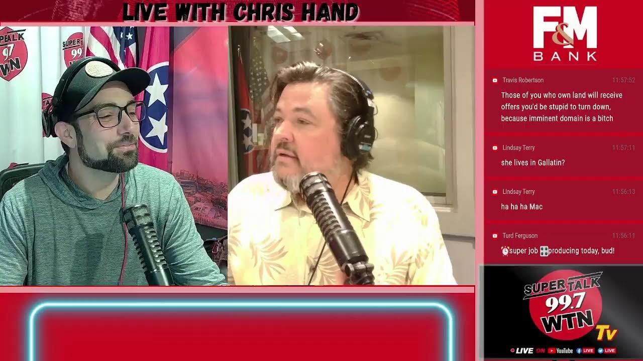 The club goes up on a Tuesday with the Chris Hand Show LIVE until noon ...