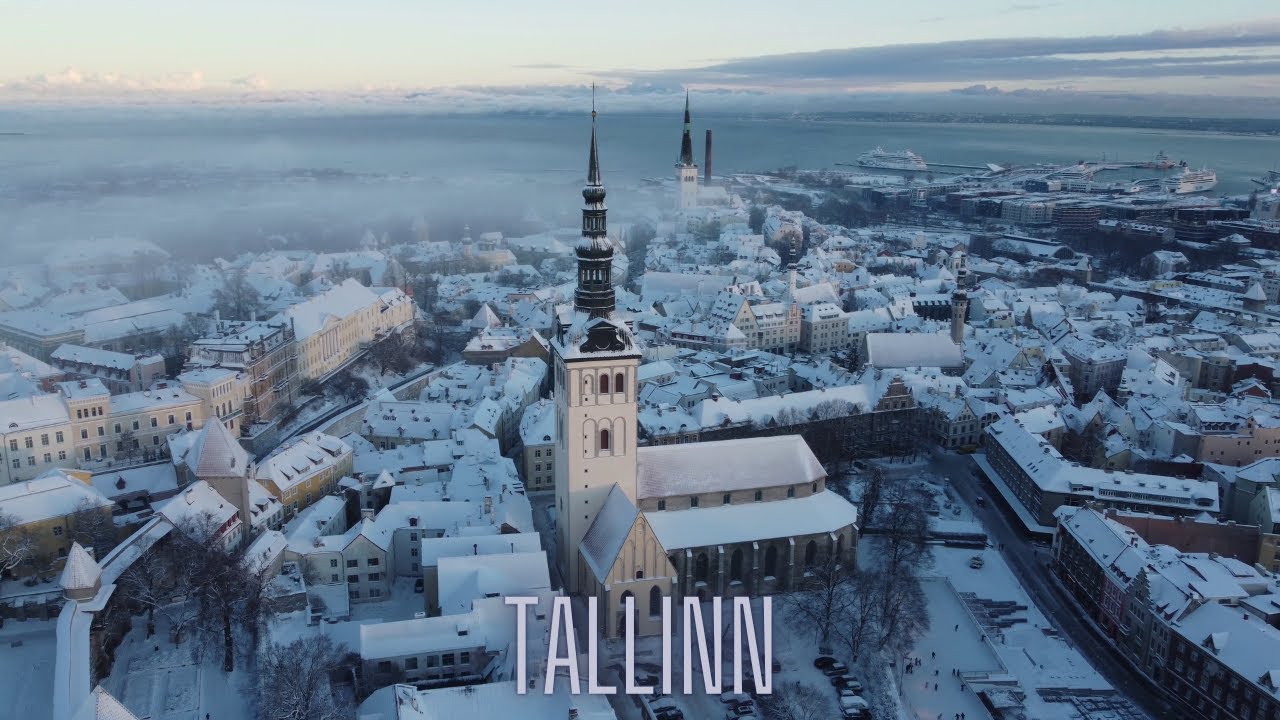Tallinn in snow 🇪🇪 | Drone video [4K] - YouTube
