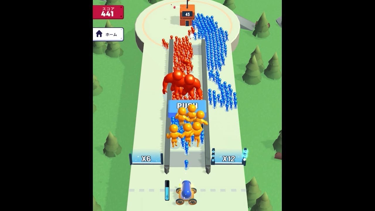 大砲から発射された人間を増やして敵を倒していくスマホゲーム!!【ゆっくり実況】 Youtube