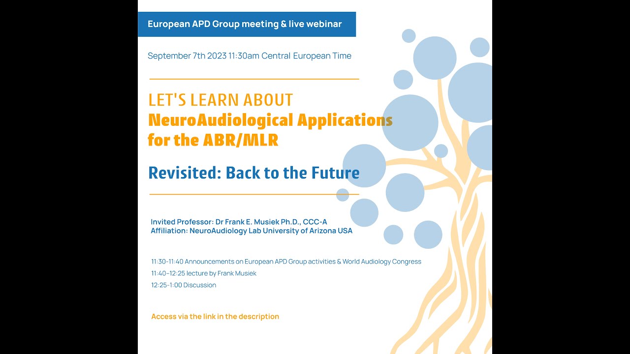 European APD meeting & live webinar 2023 - YouTube