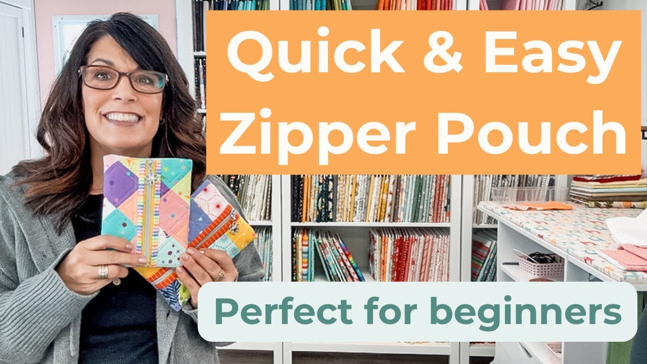 Easy Zipper Pouch Tutorial – Beginner-Friendly Sewing Project! - YouTube