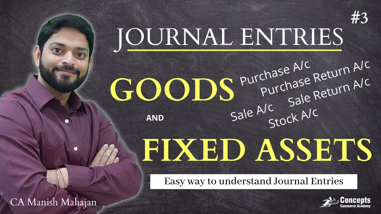 Journal Entries | Sale, Purchase, Sale Return, Purchase Return | Stock ...