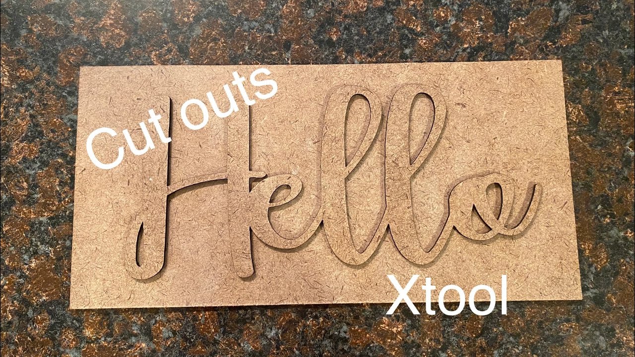 How to do word cut outs on the Xtool M1 #xtool #howto - YouTube