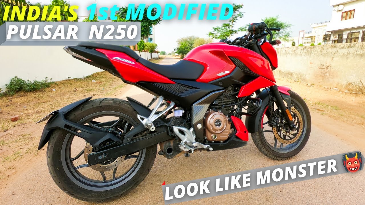 Pulsar N250 Modifications : INDIA'S 1st MODIFIED N250 : It Is Really ...