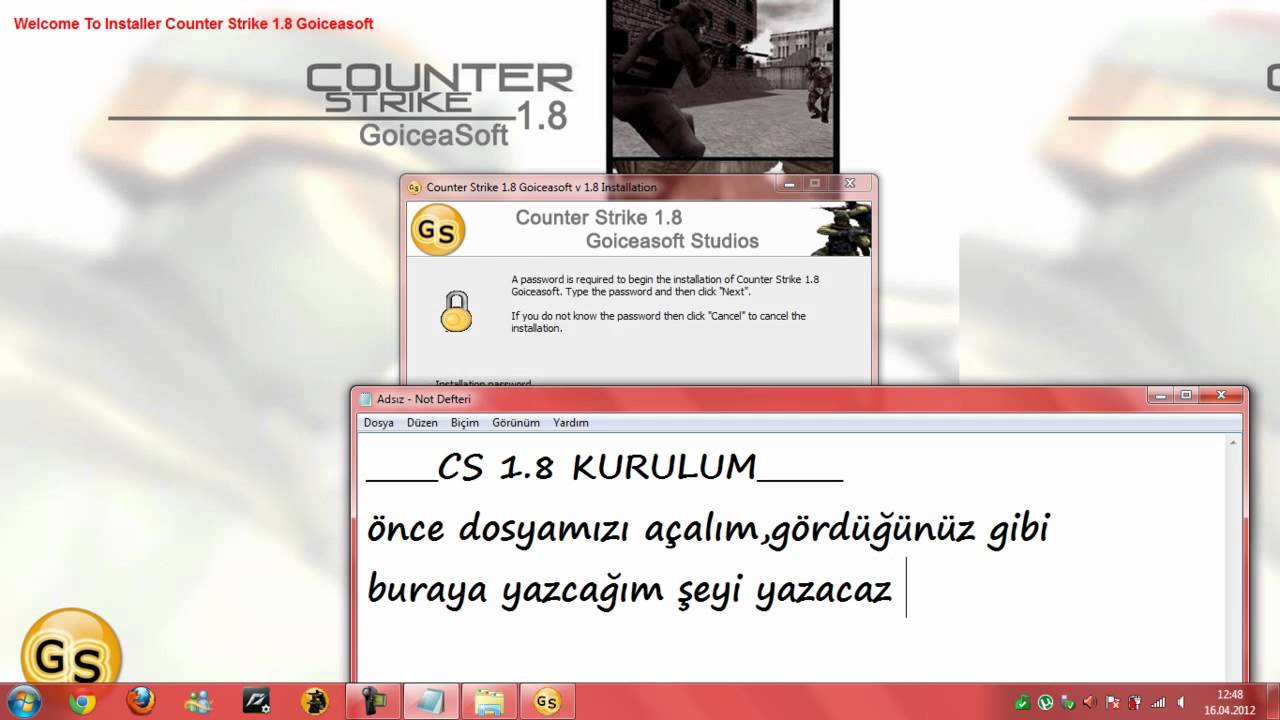 CS 1.8 KURULUM - YouTube