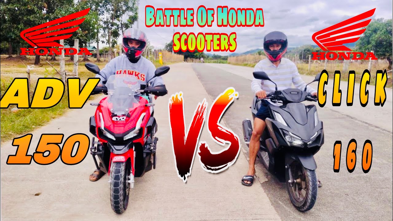 Battle of Honda Scooter | Honda Click 160 vs Honda ADV 150 | Factory ...