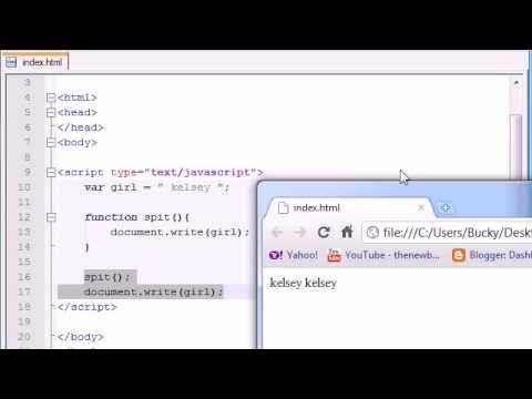 Beginner JavaScript Tutorial | 11-Global & Local Variables - YouTube