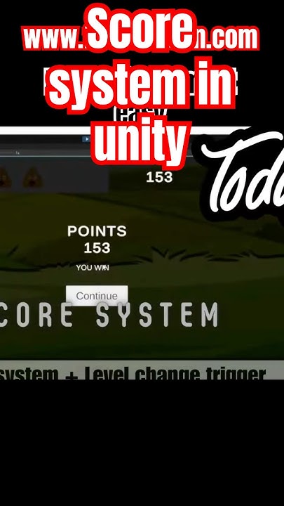 How to implement score system in unity? #madewithunity #unitytutorials #gamedev - YouTube