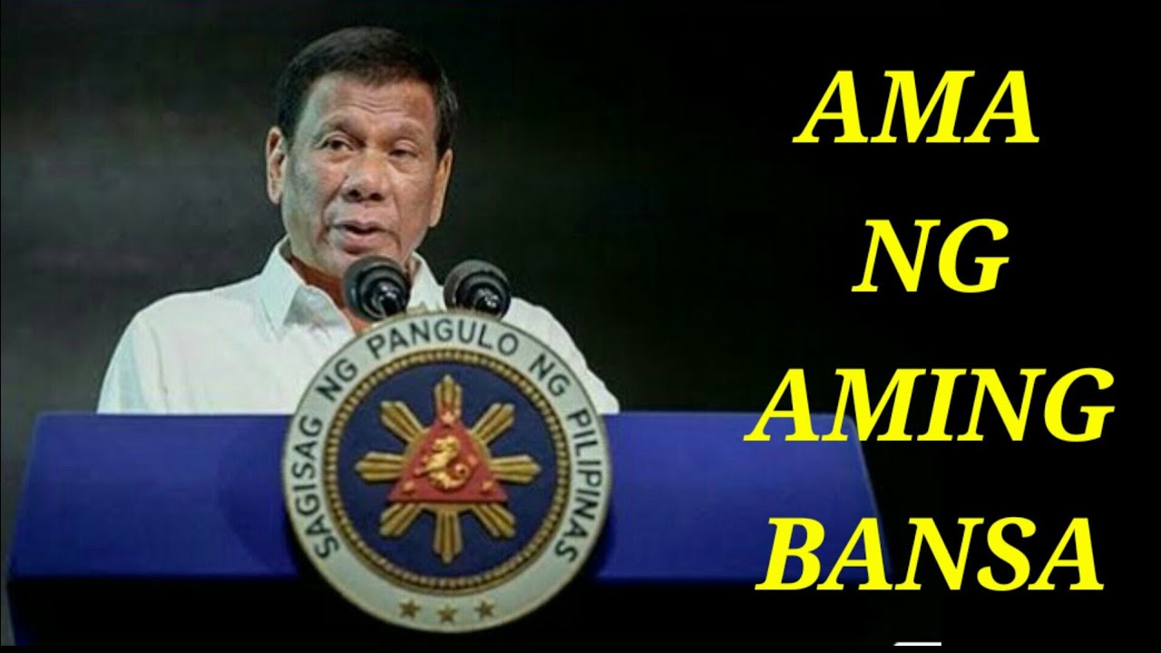 TULA PARA SA AMA NG BANSA (PRRD) - YouTube