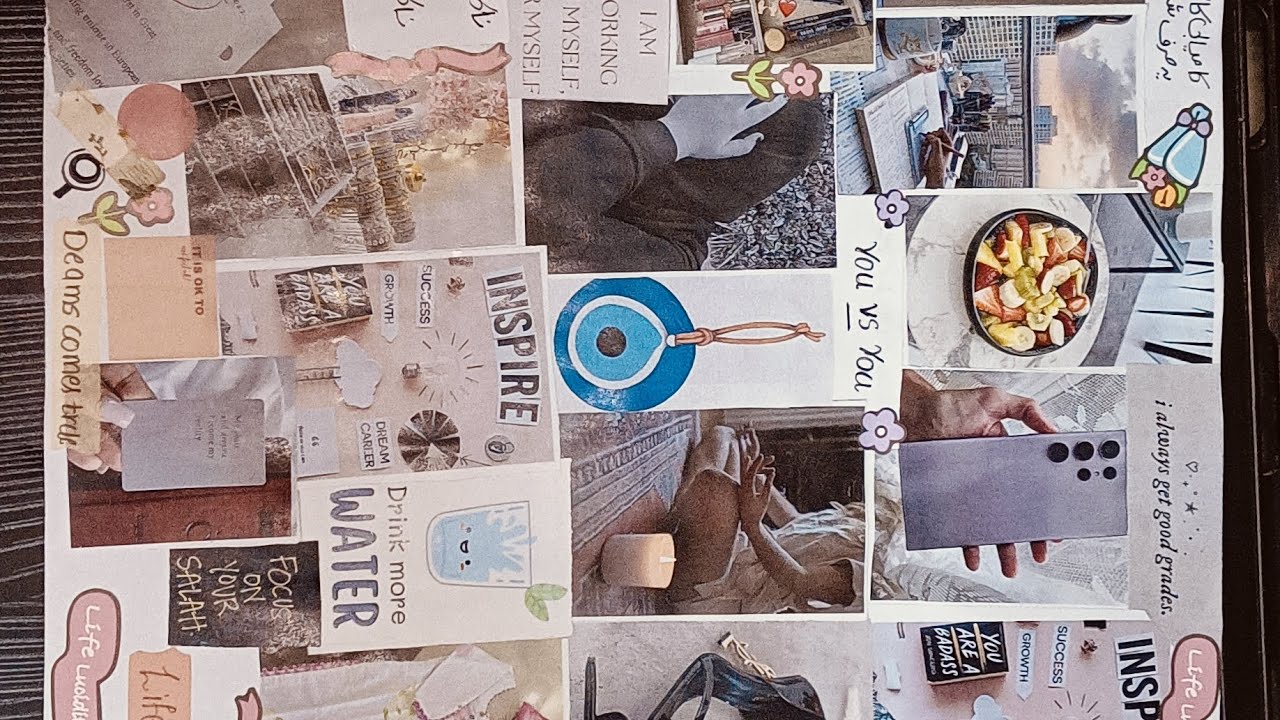 let's make Vision Board for 2025 " manifesting 🎗️ 🎀 - YouTube