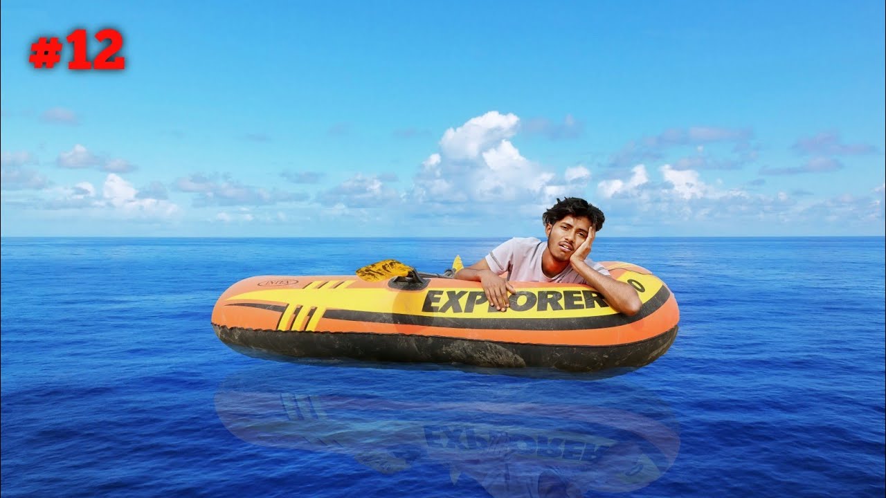 We Survived 12 Hours in a Boat Challenge - YouTube