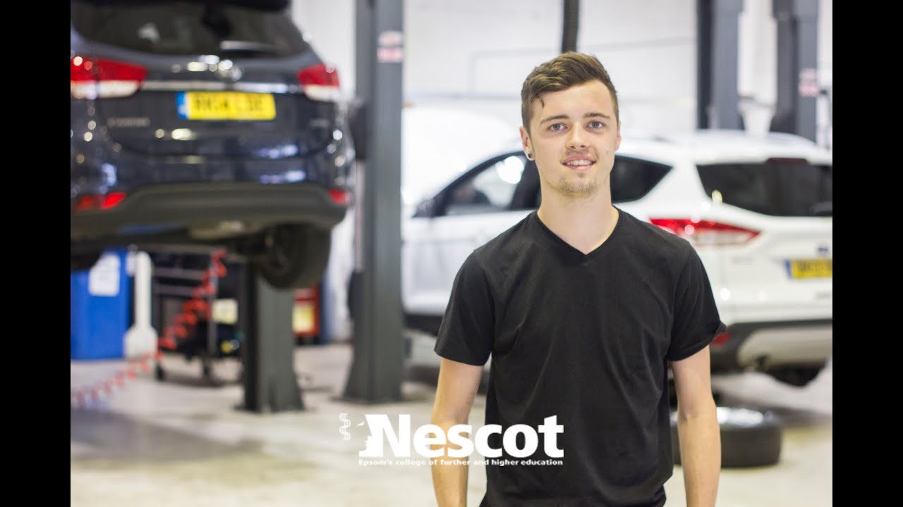 Studying at Nescot: Thomas, Level 1 Motor Vehicle Maintenance - YouTube