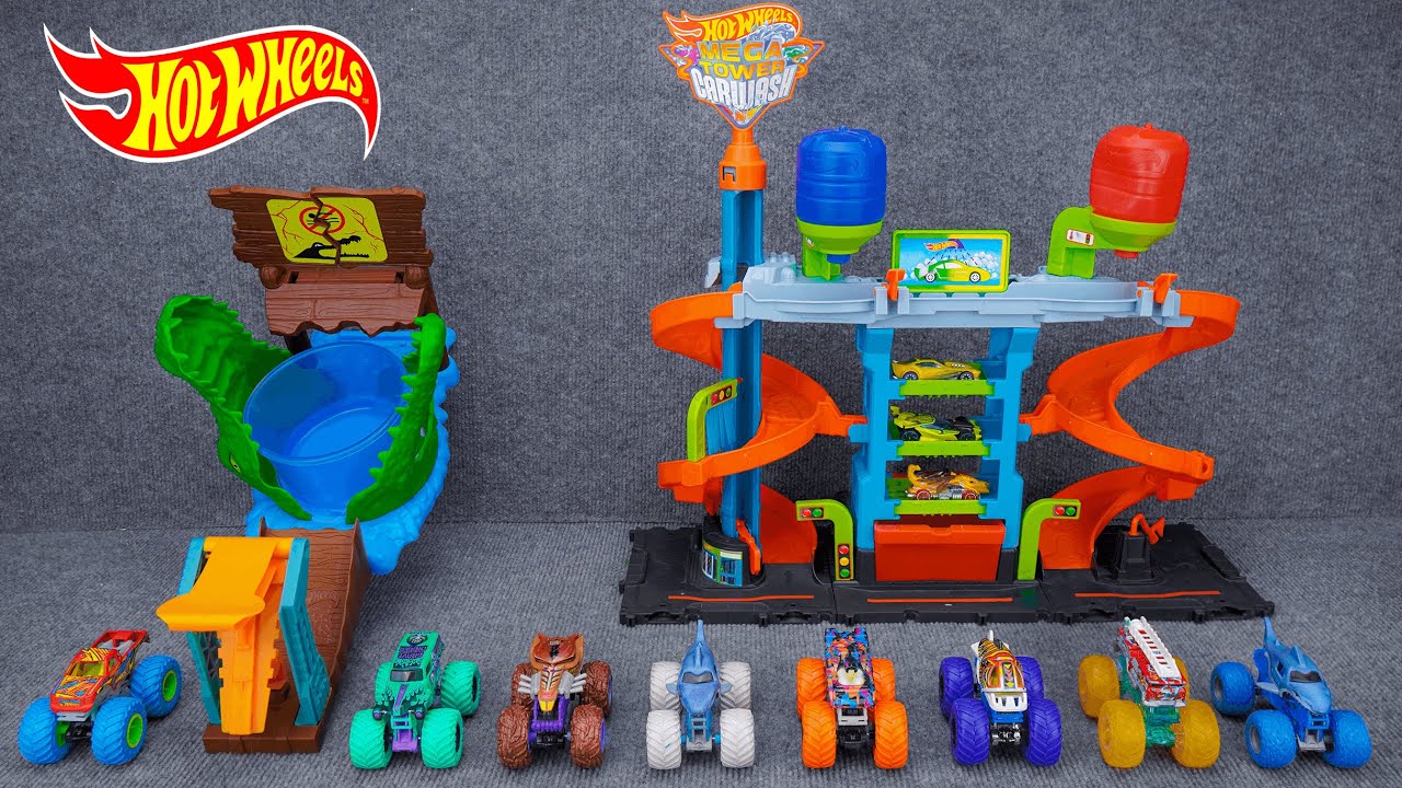 Hot Wheels Collection Unboxing Review ASMR | Hot Wheels Monster Trucks ...