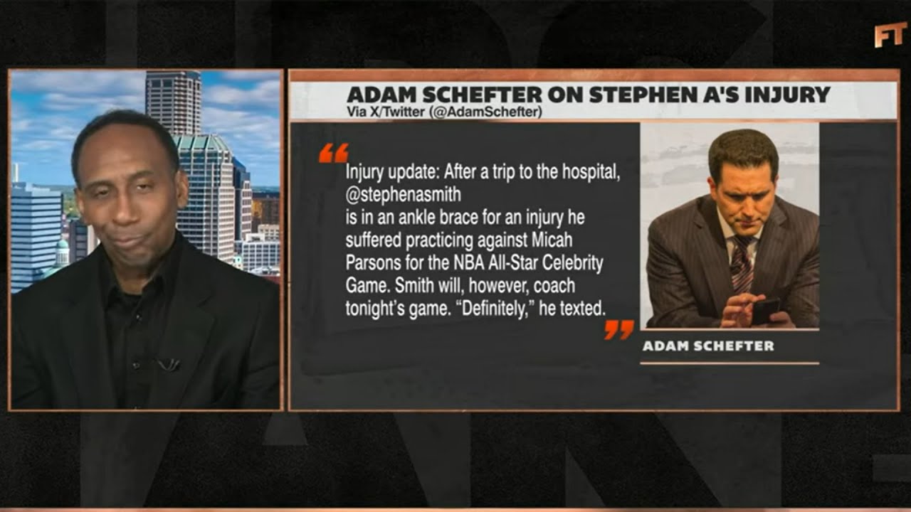 Adam Schefter has a Stephen A. Smith injury update 📱 | First Take - YouTube