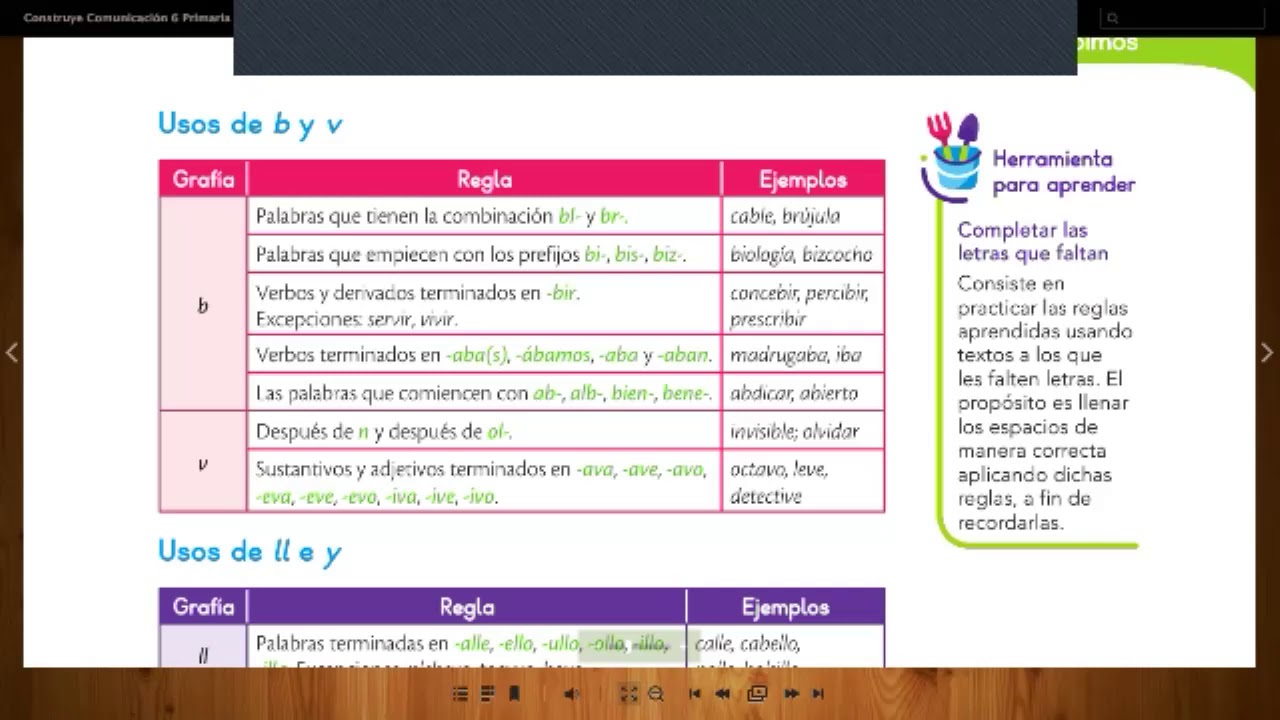 Uso de la B,,V, LL, Y - YouTube