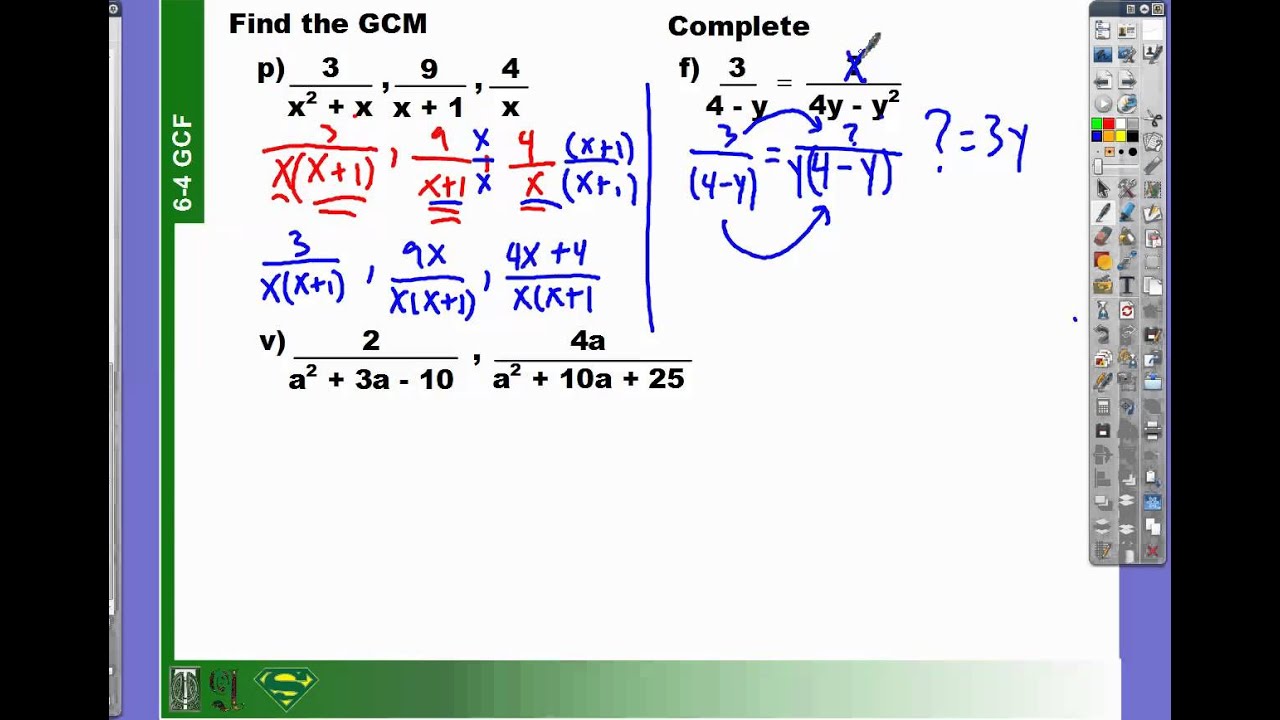 6 4 How To Find The Least Common Denominator Part 2 YouTube 6-4-how-to-find-the-least-common-denominator-part-2-youtube