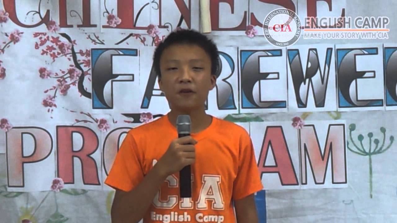 CIA Junior English Camp - Speech Training (Summer) - YouTube