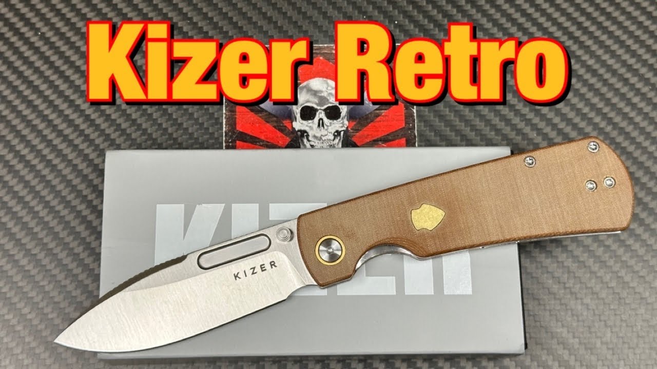 Kizer Retro liner lock knife ! Retro looks with a great drop shut ...