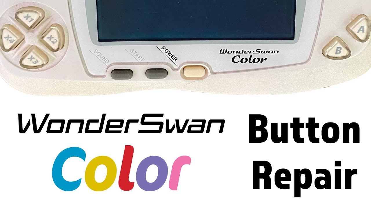 WonderSwan Color Button Repair - YouTube