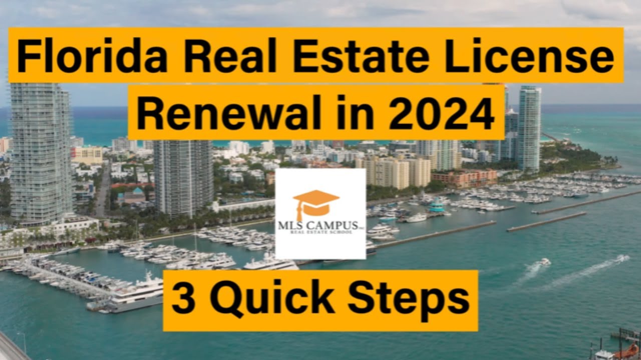 Florida Real Estate License Renewal in 2025 - YouTube