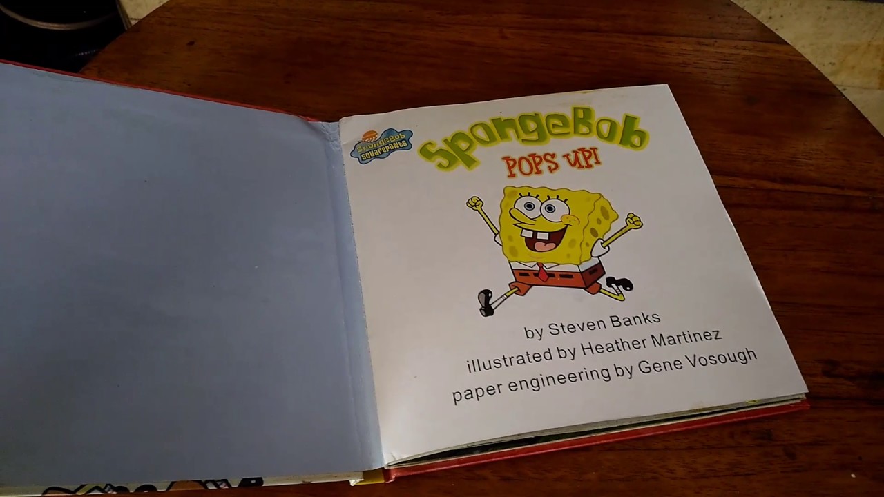 SpongeBob Pop Up Book - YouTube
