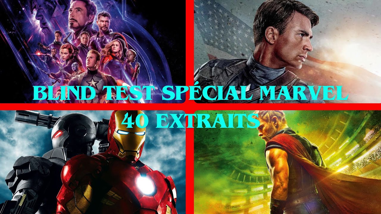 BLIND TEST SPÉCIAL MARVEL - 40 EXTRAITS - YouTube