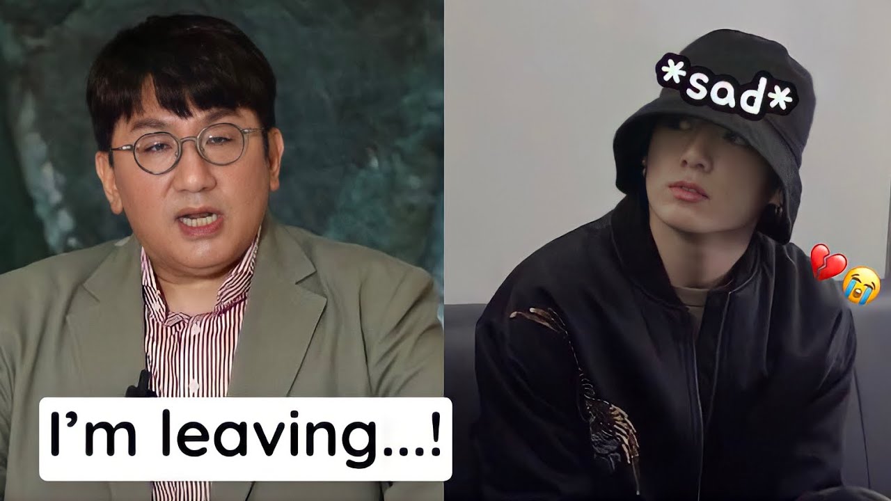 BTS Reacts To Bang PD LEAVING! - YouTube
