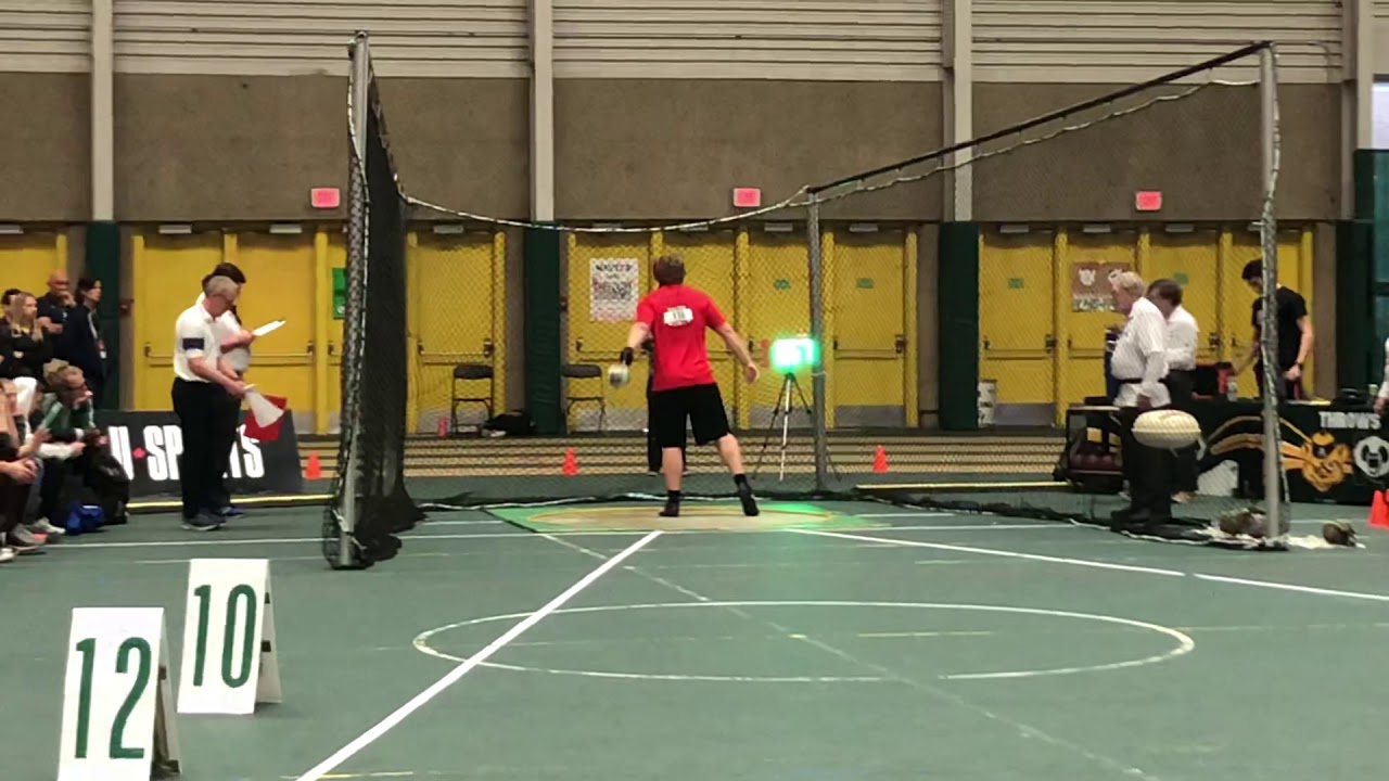 Men’s Weight Throw gold medal throw || Usports 2020 - YouTube