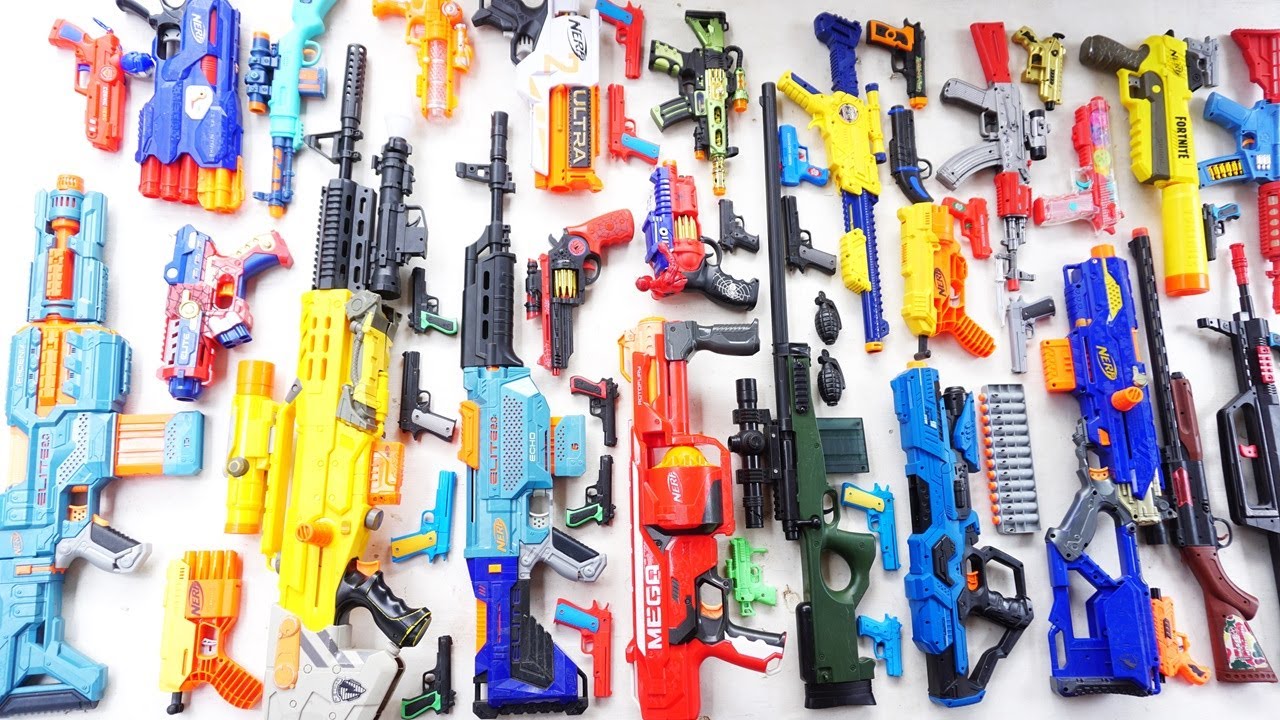 Collecting Tembak Tembakan 7 Sniper Rifles AK47 GUN 2 ALIEN BLASTER ...