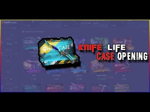 Hellcase Knife Life case opening - YouTube