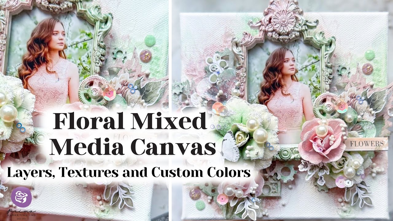 Mixed Media Magic Tutorial with Veena! || primamarketinginc || - YouTube