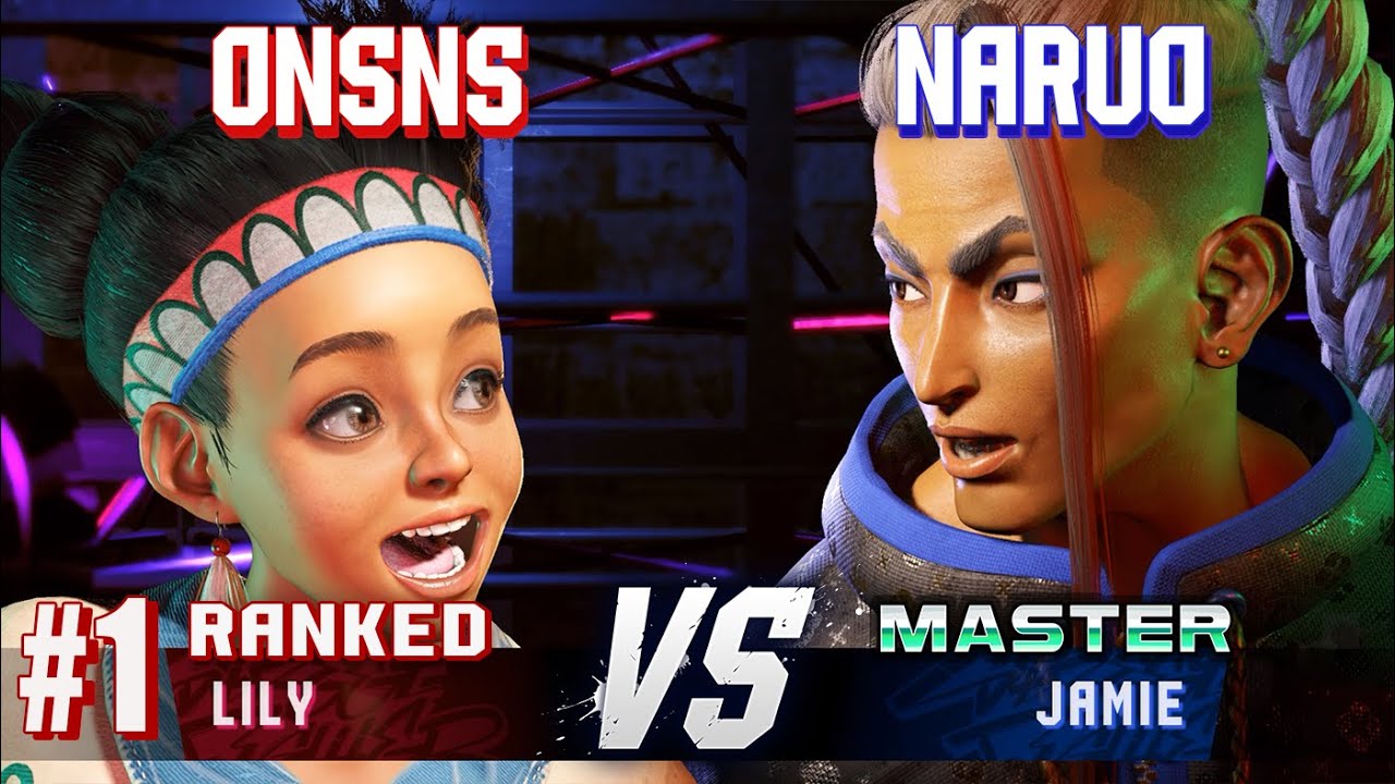 SF6 ONSNS (#1 Ranked Lily) vs NARUO (Jamie) Ranked Matches - YouTube