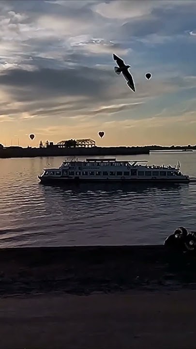 Встречаем фантастически красивый закат в Нижнем Новгороде на набережной ...