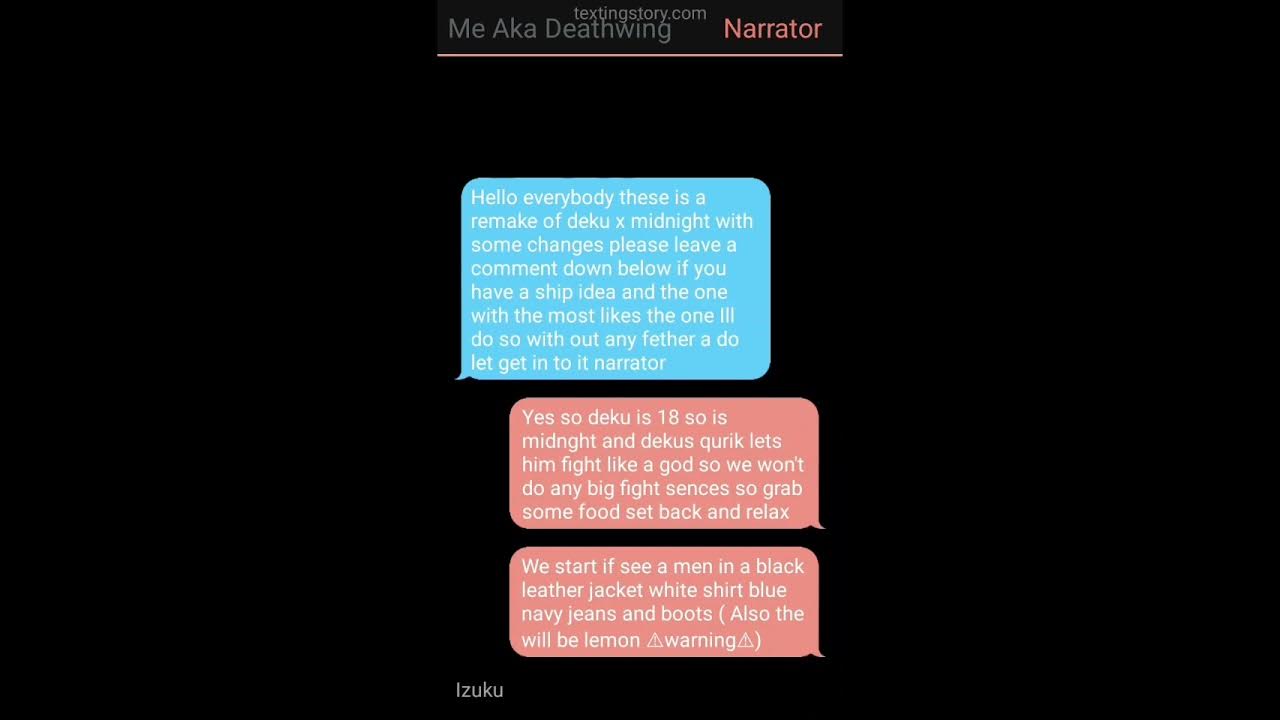 Deku X Midnight Texting Story Part 1 Youtube