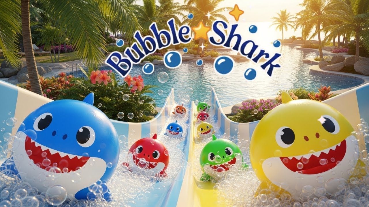 🌊Bubble Shark Ball Splash🎶 Colorful Ocean Dance Party with Bubbles & Beats!🐬 #babybus #bebefinn ...