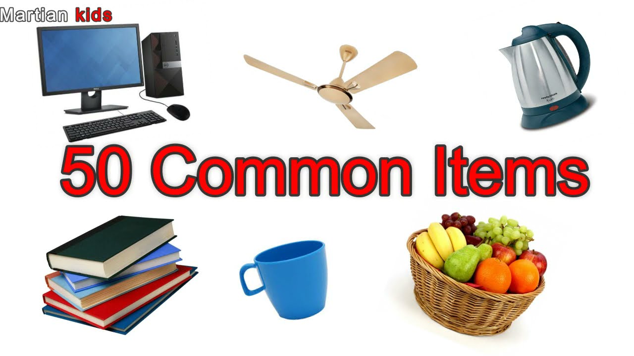 Common Objects For Kids