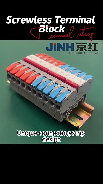 Terminal Block #jinh #ScrewlessTech #IndustrialInnovation - YouTube